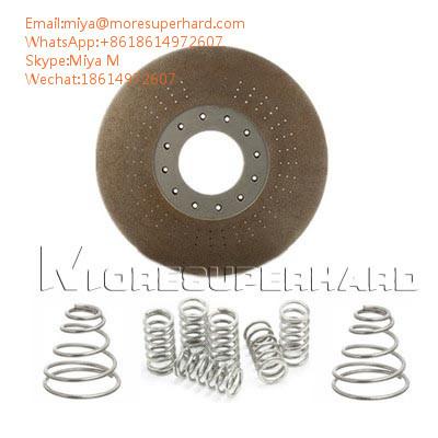 China CBN grinding disc for spring grinding compression springs surface grinding miya@moresuperhard.com for sale