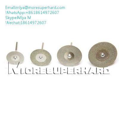 China Diamond Rotary Cutting Disc for grinding glass,jade,porcelain, miya@moresuperhard.com for sale
