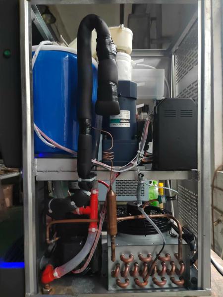 Quality 100kg Per Day Nugget Ice Maker Machine Dispenser Automatic Stainless Steel air for sale