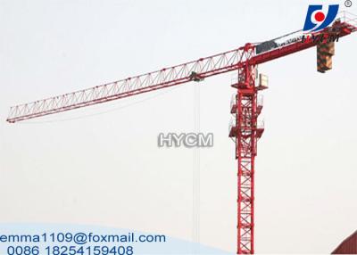 China QTZ125 Flat Top Tower Crane 10t Load with Weight Moment Indicator 60meter Boom for sale