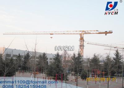 China QTZ125 Flat Top Tower Crane 10t Load with Weight Moment Indicator 60meter Boom for sale