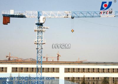 China QTZ125 Flat Top Tower Crane 10t Load with Weight Moment Indicator 60meter Boom for sale
