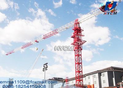 China PT6515 Topless Flat top Tower Crane 65 Meters Jib Length 55 mt Height 10 tons Load for sale