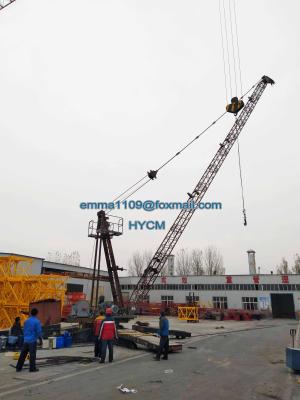 China 3 ton lading 24 meter boom derrick kraan te koop voor 120m gebouw Te koop