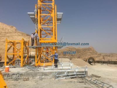 China Top Slewing Huge Hammer Head Tower Crane qtz7550 25T Load 75M Jib for sale