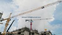 China Bigger Tower Crane TC 7550 QTZ500 25t Capacity 75m Jib Remote Control for sale