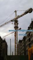 China Bigger Tower Crane TC 7550 QTZ500 25t Capacity 75m Jib Remote Control for sale