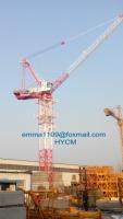 China D120 8T Luffing Tower Crane 45m Jib VFD Control Split Mast 1200kNm for sale