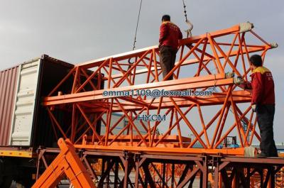 China 380V/60Hz Power Supply Tower Crane QTZ5015 50M 1.5T Load Block Mast for sale