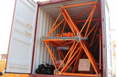 China 380V/60Hz Power Supply Tower Crane QTZ5015 50M 1.5T Load Block Mast for sale