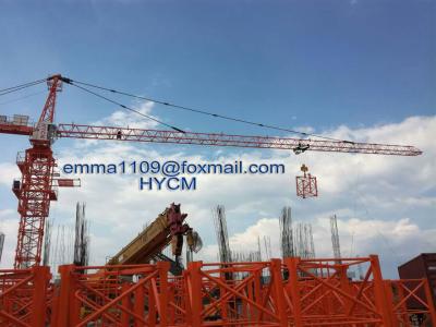 Cina 8 tonnellate 60m Boom Specificazioni HYCM Torri Cran QTZ80 Cina gru in vendita