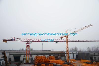 中国 トップレス型タワークレーン モデル QTP7427 74m ロングブーム 18t 仕様 販売のため