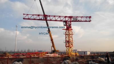 China High PT8025 Less Head Top Flat Crane Tower 24 tons Large Load for sale