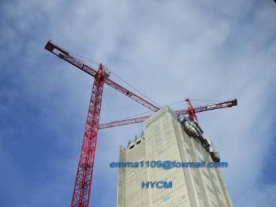 China 50 mtr Jib Tower Crane Carga máxima 10 toneladas Carga de ponta a 50 mtr 2,3 toneladas à venda