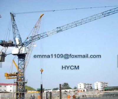 China QTD4526 45m Jib Luffing Tower Crane Fixed Base Foundation External Climbing for sale