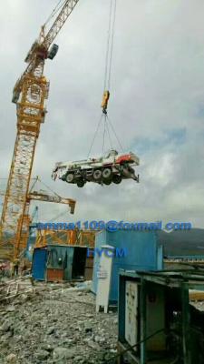 中国 12tons QTZ7032 建設塔クレーン トップ スウィイングタイプ VFD制御 販売のため