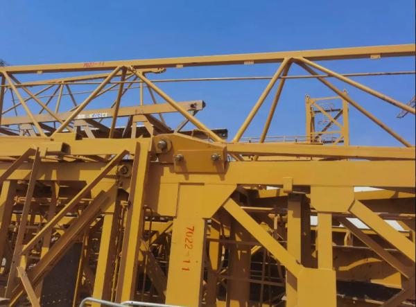 Load 10tons Load 7020 Used Tower Crane With Freestand Height 60meter L68 Mast