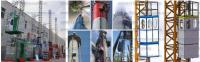 China OEM SC50 Construction Hoist 500kg Capacity 33m/min Speed 150-500m Height for sale