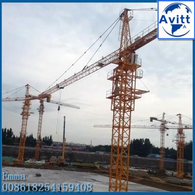 China TC5612 Electric Tower Crane 56m Jib 1.2t load Fixed Type Cost for sale