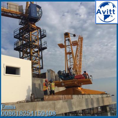 China 6 toneladas Carga grúa QD2420 24m longitud del brazo 150m altura para proyectos de edificios en venta