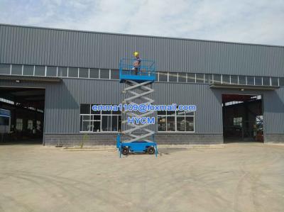China 500 kg SJY0.5-6 Schaarwerkplatform 8m Werkhoogte Hydraulisch klimtype Te koop