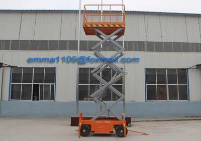 Cina SJY1.0-6 Piattaforma mobile da forbice Carico 1000 kg 6 m Altezza della piattaforma con dispositivo di sicurezza completo in vendita