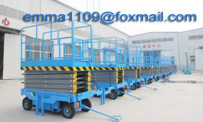 Cina SJY1.0-6 Piattaforma mobile da forbice Carico 1000 kg 6 m Altezza della piattaforma con dispositivo di sicurezza completo in vendita