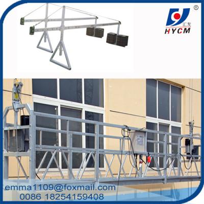 China Opgehangen werkplatform van 630 kg tot 1000 kg belasting voor 100 meter hoog gebouw Te koop