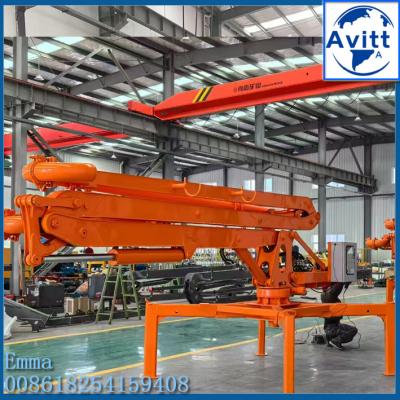 China Kleine mobiele spin 13m Beton plaatsing boom radio afstandsbediening Te koop