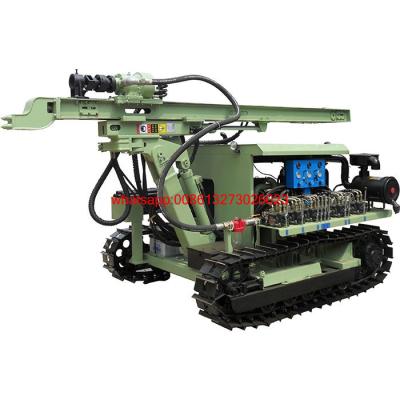 China RC100YA2 hydraulic crawler mounted  DTH drilling rig for 40m DTH blasthole drilling & stone quarry blasthole drilling for sale