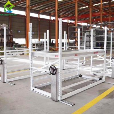 China Hydroponic Growing System Abb Flow Greenhouse Rolling Benches Multi Layer for sale