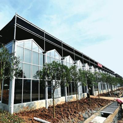 China Agricultural Multi-span Polytunnel UV Plastic Film Greenhouse Kit With Shade Net for sale
