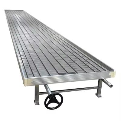 China Nursery Hydroponic Ebb Flow Grow Table Rolling Bench Seedbed For Greenhouse for sale