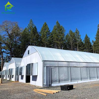 중국 자동 블랙아웃 사용자 지정 완전히 빛 부족 농업 버섯 온실 판매용