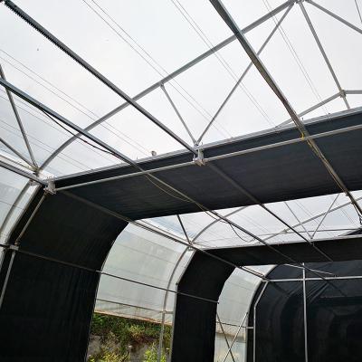 China Single-span Custom Blackout Light Deprivation Automatic Greenhouse With Shading System for sale