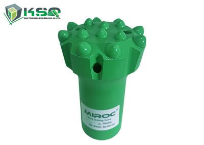 China Tungsten Carbide Drill Bit R38 Thread Mining Drill Bits With Flat Face 14 Ballistic Insert Buttons for sale