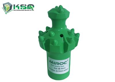 China 76mm Diameter Top Hammer Drill Bits R32 Integral Dome Reaming Button Bit for sale