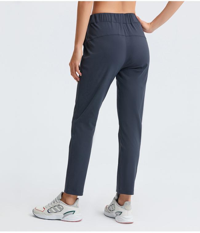 New Nude Loose Yoga Pants Elastic Draw Rope Straight Leg Casual Fitness Pants for Women