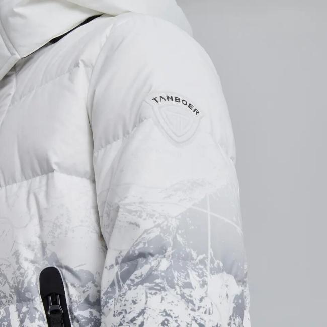 Custom Print Men&prime;s Down Jacket Goose for Mens 2023 Winter Puffer Jacket Long Down Coats Hooded Clothes