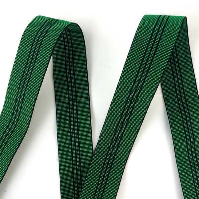 China 5 CM Green Adjustable Strap Webbing Band  High Elasticity Elastic Band for Sofa for sale