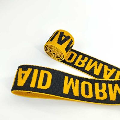China Customized Elastic Webbing Daisy Elastic Waistband Stretchable Jacquard Elastic Band for sale