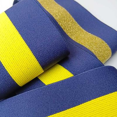 China Custom Stretch Strap Long Lasting Elasticity Polyester Thick Elastic Band For Suspender Belts for sale