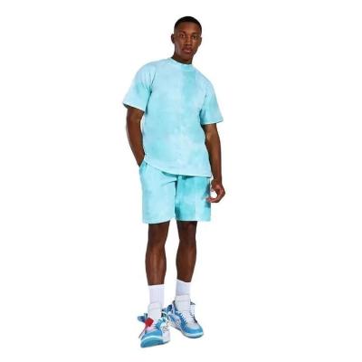 China Custom Two Piece Sportwear Windbreaker Short Patchwork Zip up Nylon Polyester Streetwear Short Tracksuit Set for sale