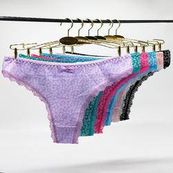                  New Arrival Panties Women Printed Shorts Lace Briefs for Girls             