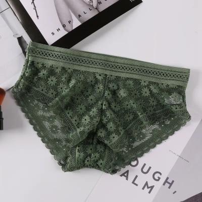 China                  2023 New Fashion Women Floral Sexy Briefs Lace Panties Women&prime; S Panties Woman Underwear              for sale
