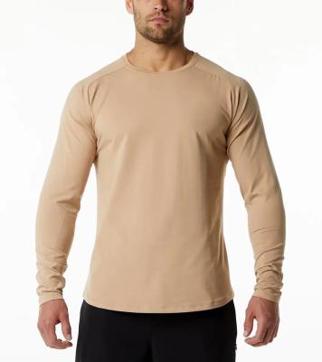 China Factory Custom Logo Men′s Fitted Long Sleeve 94% Cotton 6% Elasticity Custom Logo Shirt for sale
