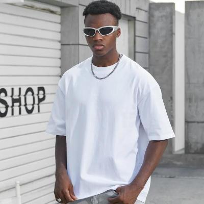                  Wholesale Men Blank T-Shirt Custom Quality Cotton Loose Drop Shoulder Oversized T Shirt             
