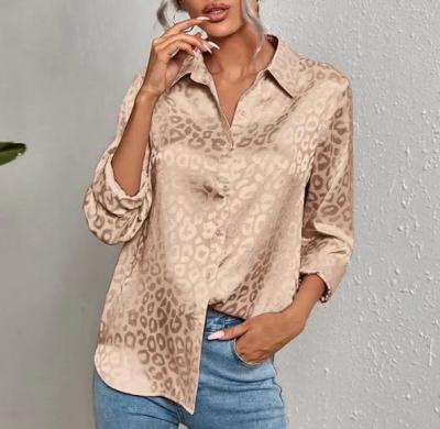 China                  Custom Private Label American Clothing Wholesale Long Sleeve Embossed Button up High Quality Shirts for Women Shirts              for sale