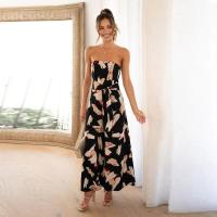China Custom Pattern Jumpsuit Loose Pants Plus Size One Piece Floral Playsuits for sale