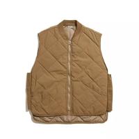 China Winter Solid Men&prime; S Diamond Quilted Zipper Sleeveless Jacket Vest for sale